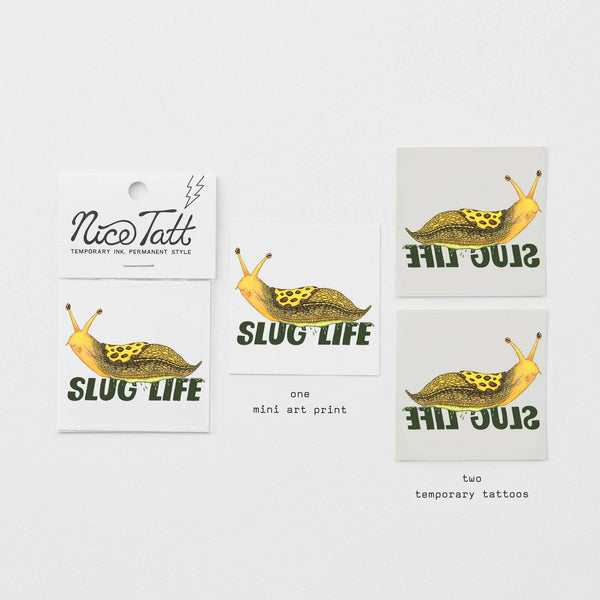 Slug Life - Temporary Tattoo – Woodfire Candle Co