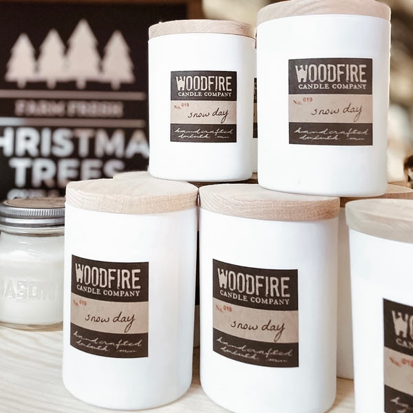 White Whiskey Wood Wick Soy Candle – Woodfire Candle Co